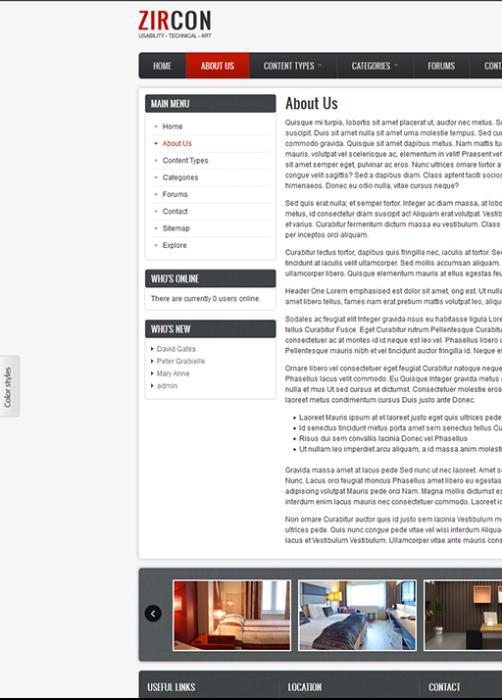 Zircon - Responsive Drupal 8 Theme | WeebPal